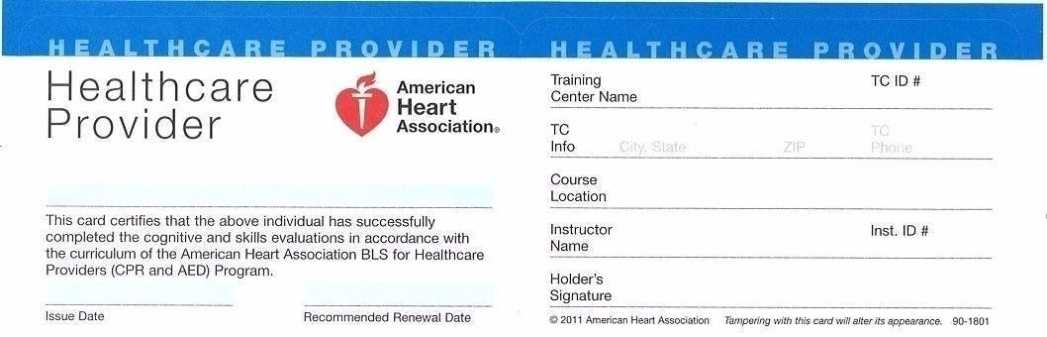 Cpr Card Template