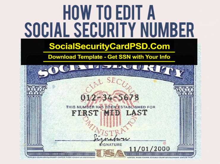 Ssn Card Template