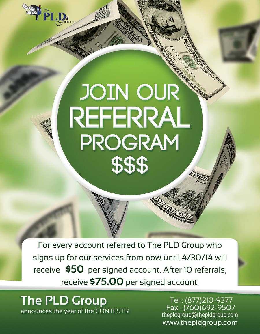 Referral Bonus Flyer Template